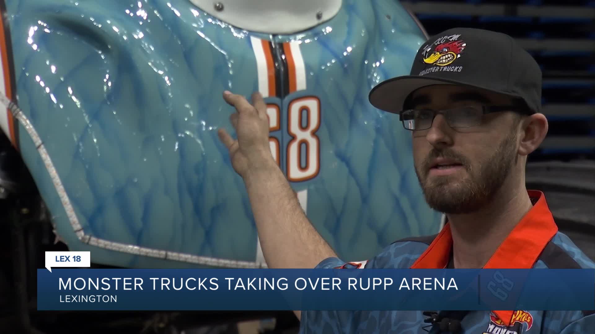 Monster trucks taking over Rupp Arena