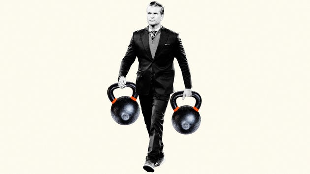 Pete Hegseth 'butchers' kettlebell swing in new video of workout, and ...