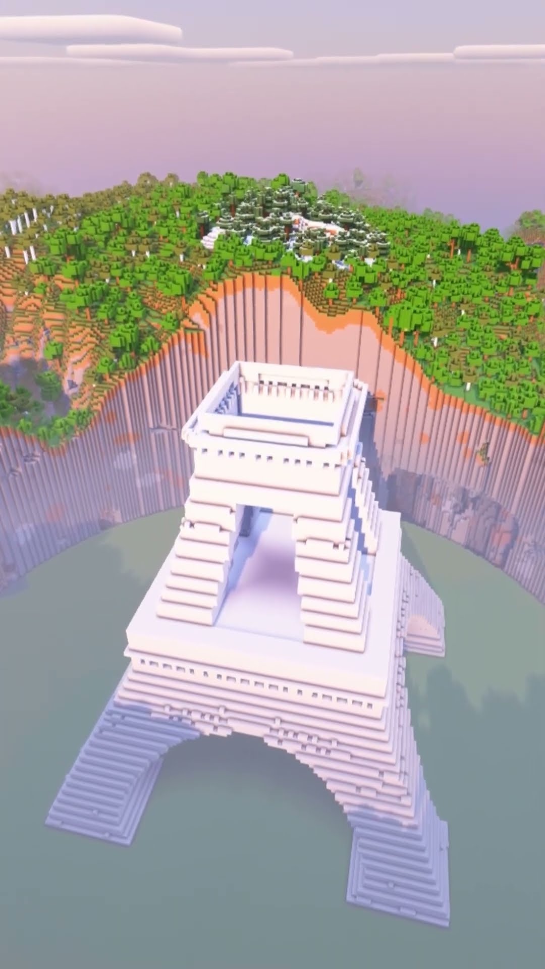 Building the Eiffel Tower in Minecraft