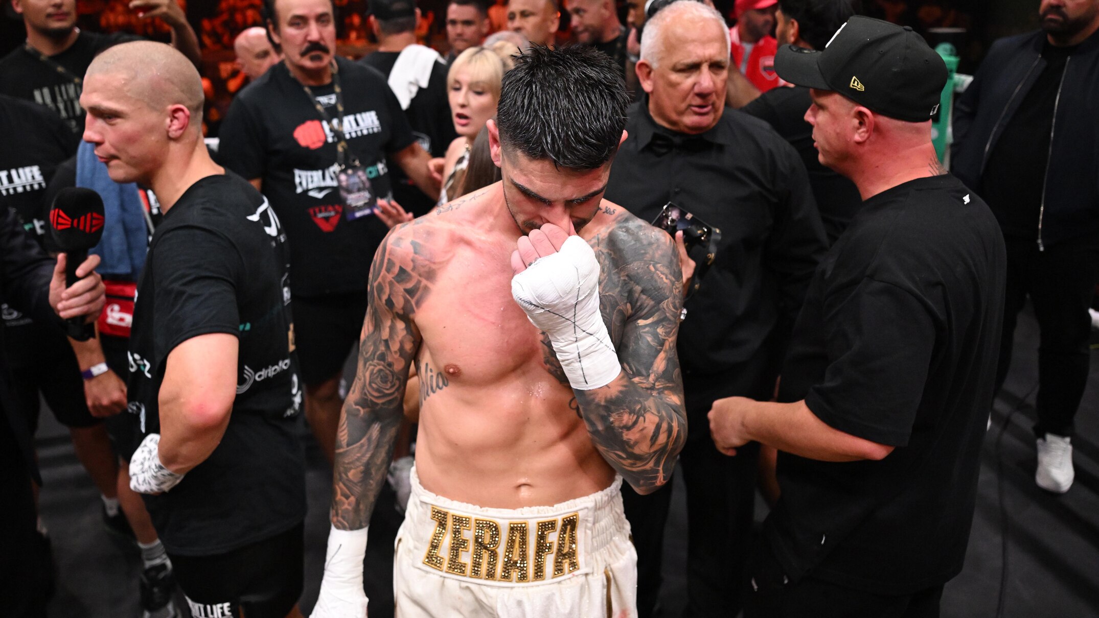 Michael Zerafa has been accused on quitting against Nikita Tszyu. There ...