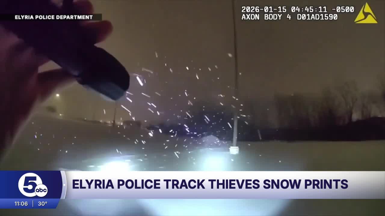 Snow helps Elyria police track down two burglary suspects
