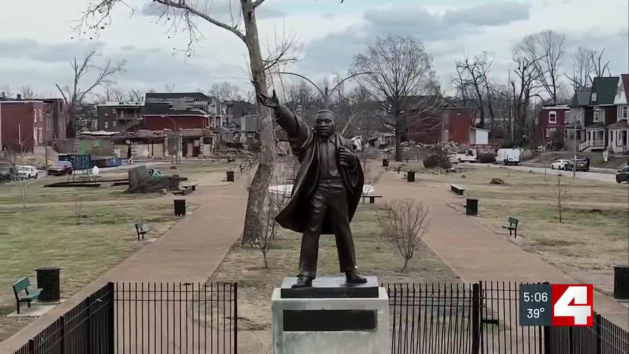 Dr. Martin Luther King, Jr. statue restored to Fountain Park 8 months ...
