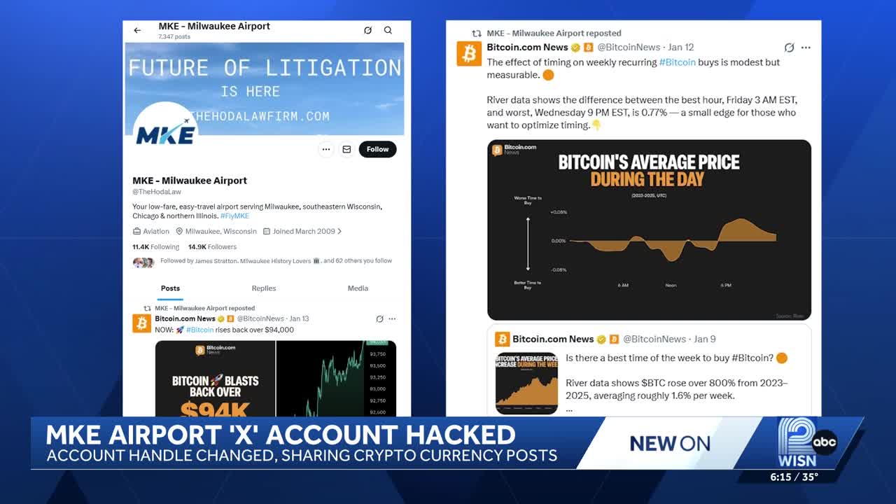 'X' account for Milwaukee Mitchell International Airport hacked