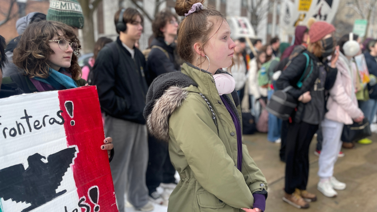 Shorewood High School students walk out to protest ICE policies in ...