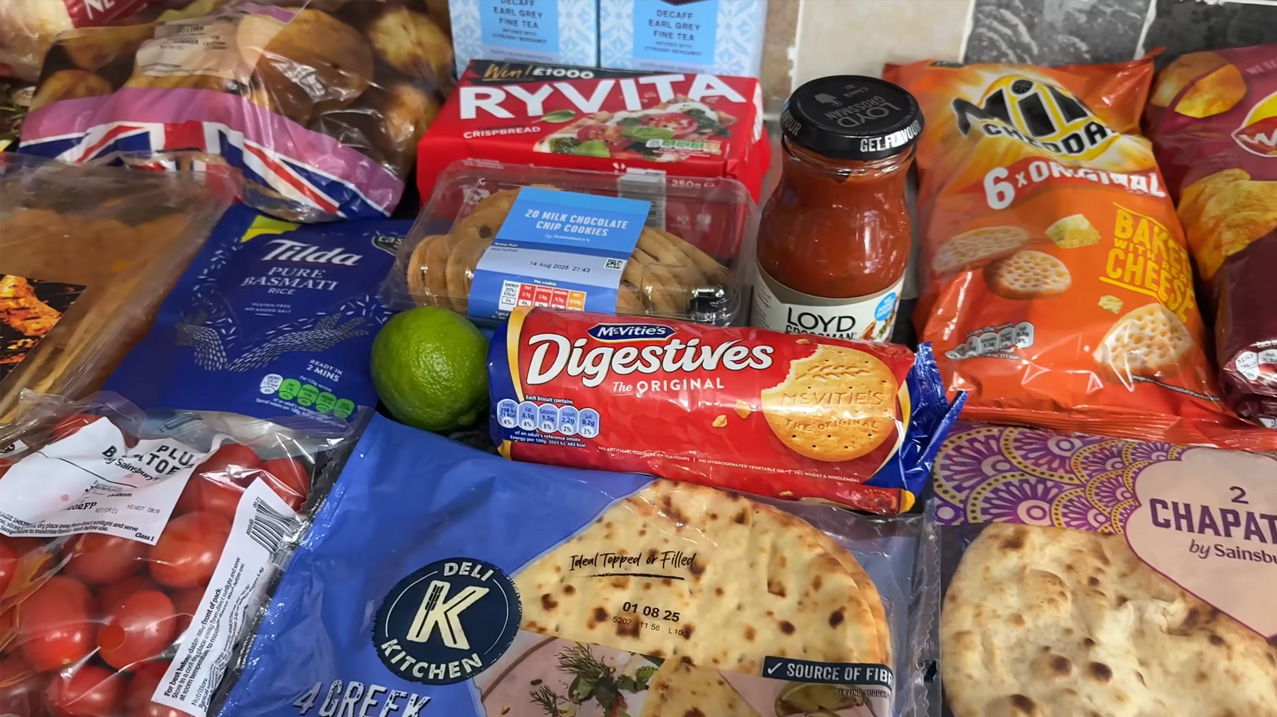 Sainsbury's Scotland UK family grocery haul
