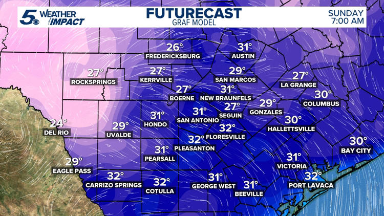 San Antonio's first freeze is (finally) set to arrive Sunday morning ...