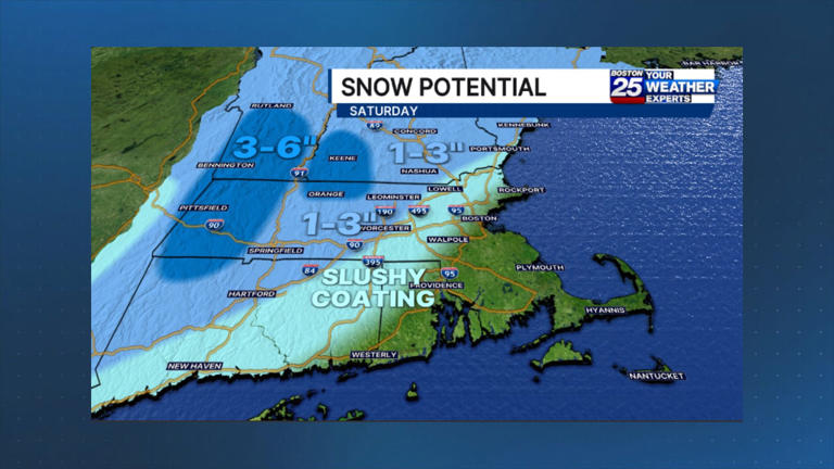 New snow maps show updated chances for 2 snowstorms this weekend