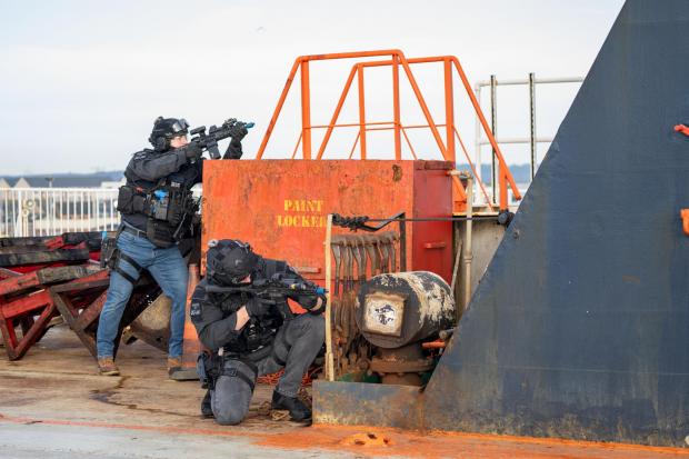 Counter terrorism exercise took place in Poole Harbour this week