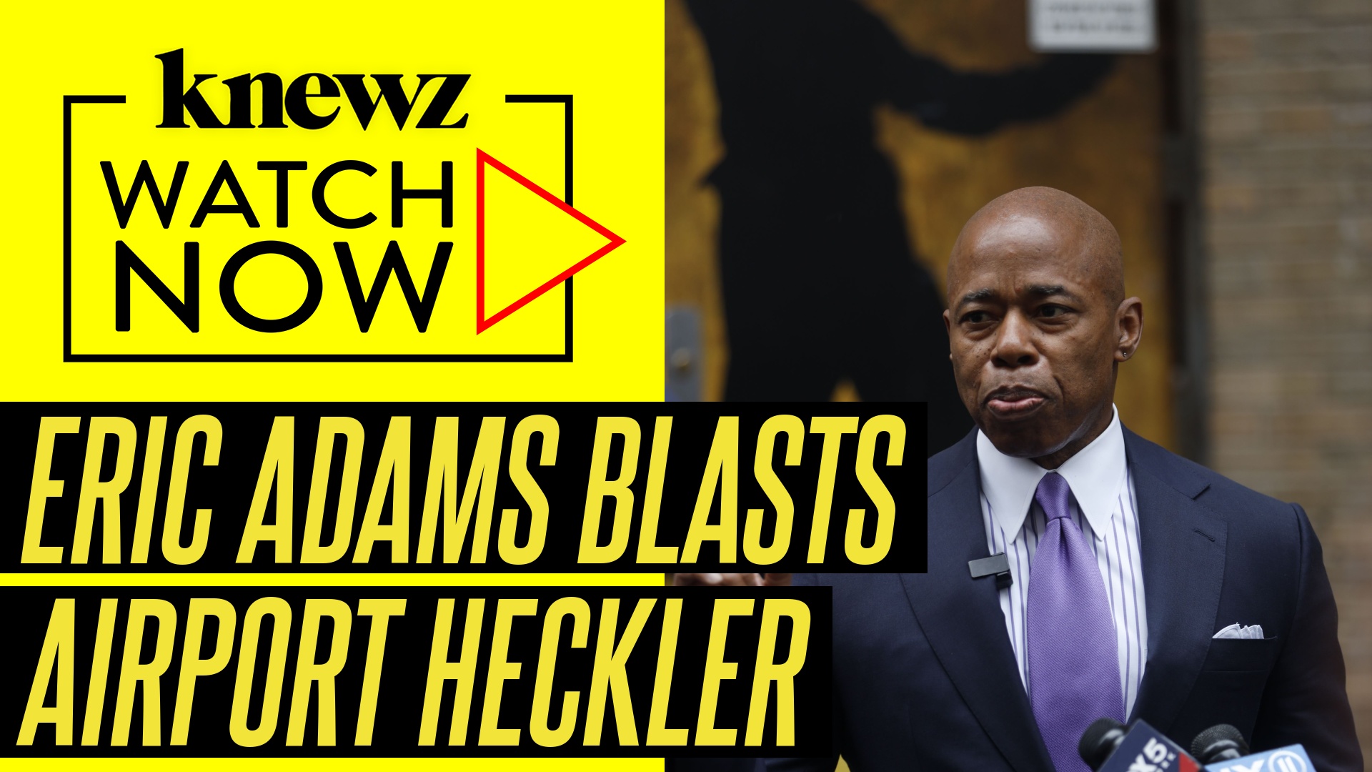 Eric Adams explodes at airport heckler