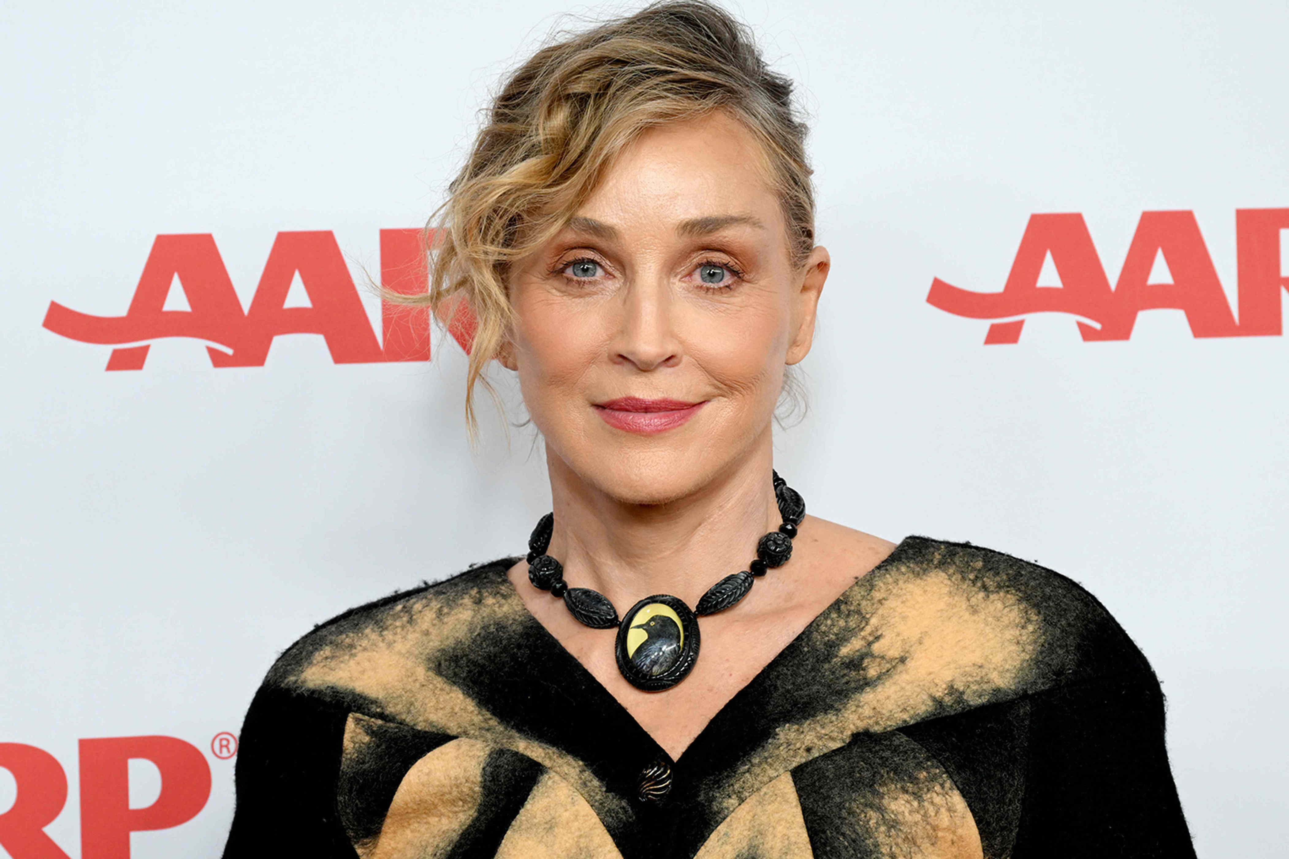 Sharon Stone, 67, twinned with Jennifer Aniston, 56, in the new 'it ...