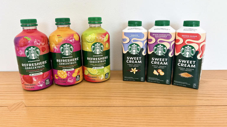Review: Starbucks' Refreshers concentrates and sweet cream enhancers ...