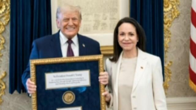 Trump now owns María Corina Machado's Nobel Peace Prize