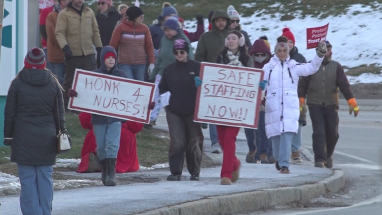 Nurses rally for safer staffing at Eastern Maine Medical Center amid ...