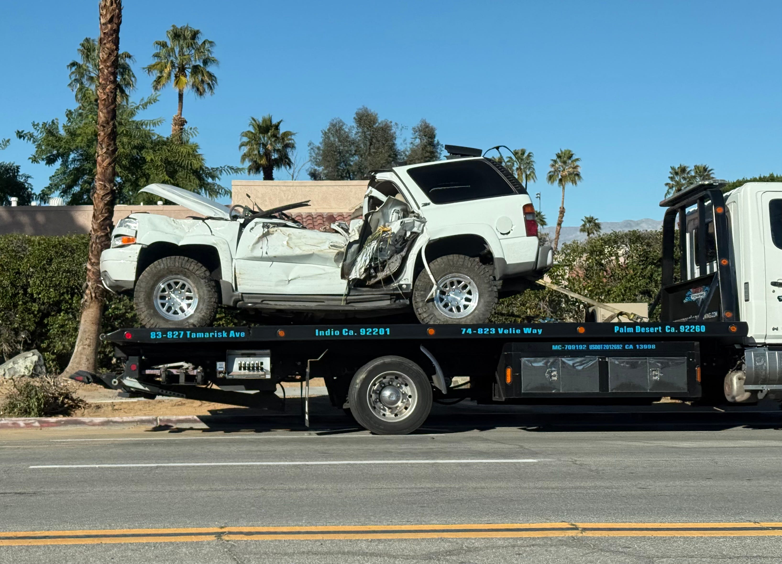 One dead in single-vehicle collision in Palm Desert Friday