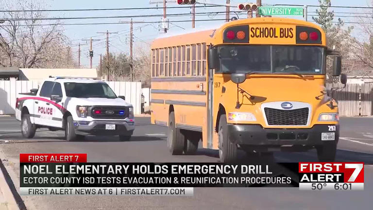 Ector County ISD holds emergency evacuation and reunification drill