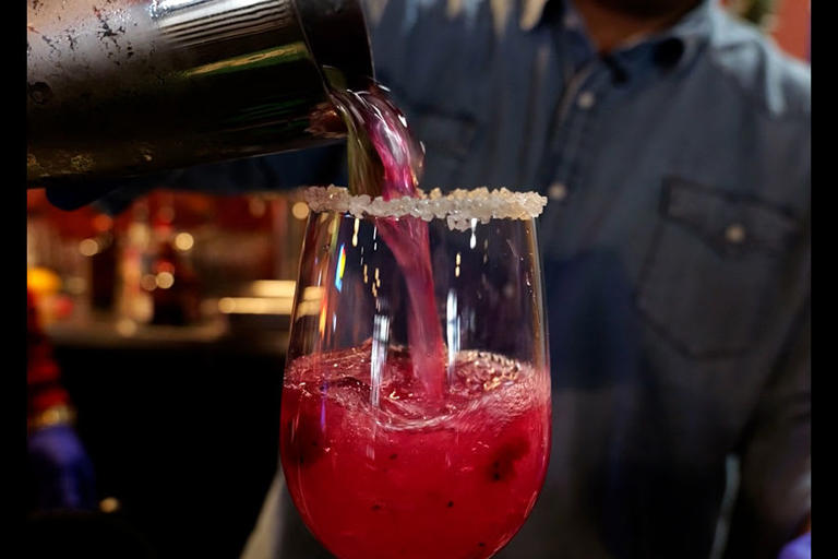 Cheers! I worked as a bartender for a day at Pachangas, learning how to ...