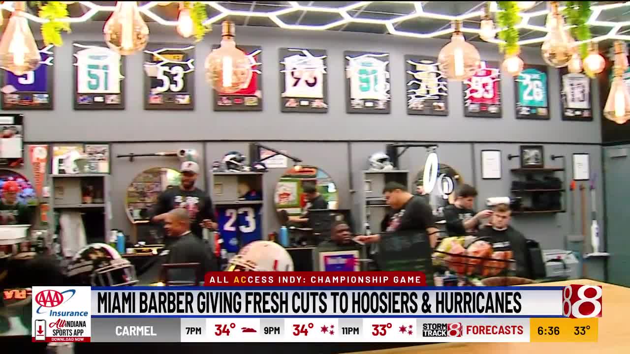Miami barber giving fresh cuts to Hoosiers and Hurricanes