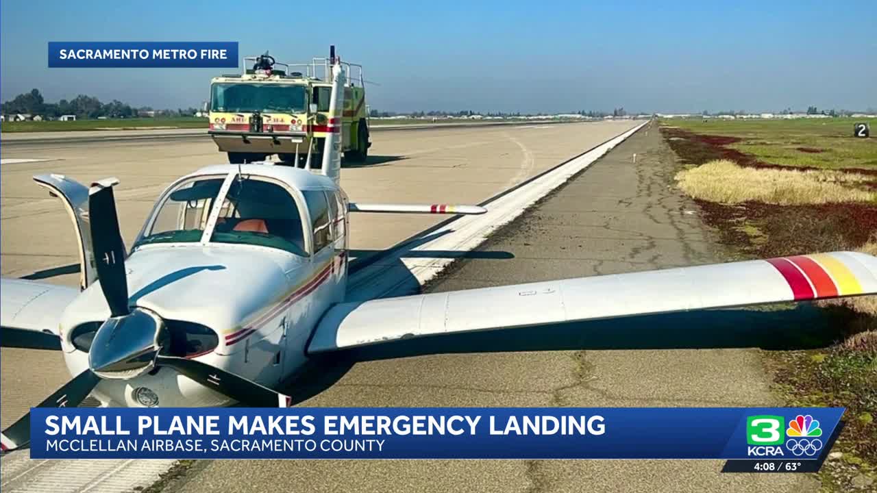 Small plane makes 'belly' landing at Sacramento McClellan Airport