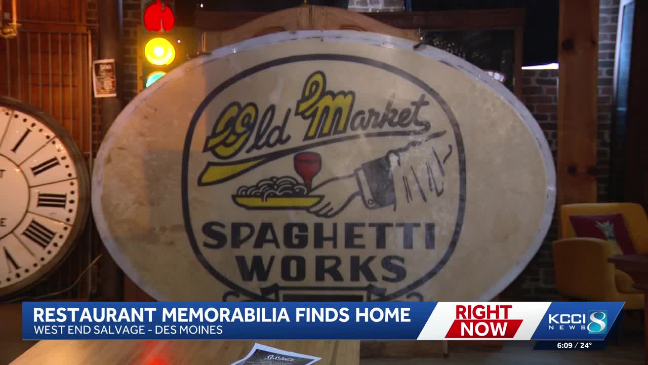 Des Moines salvage shop acquires Spaghetti Works memorabilia