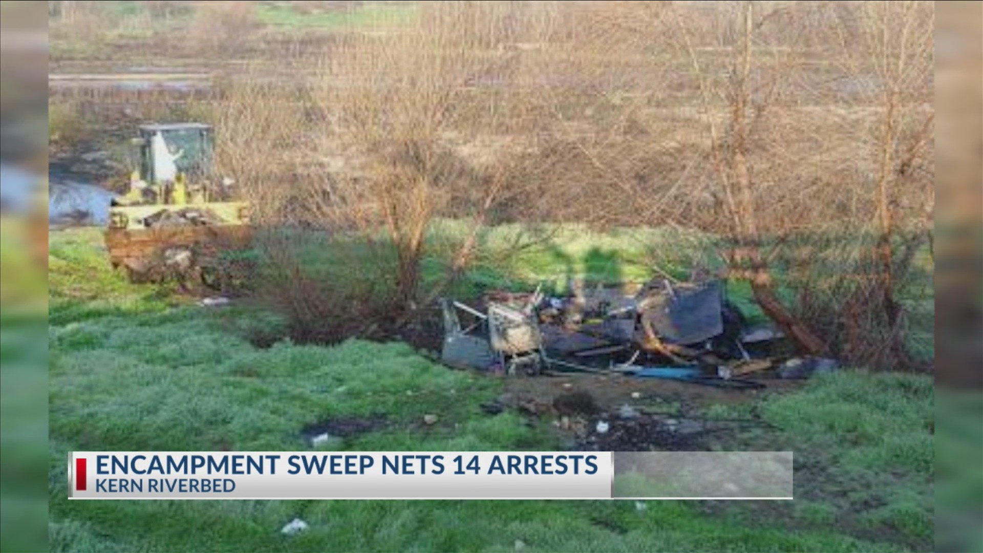 Encampment sweep nets 14 arrests