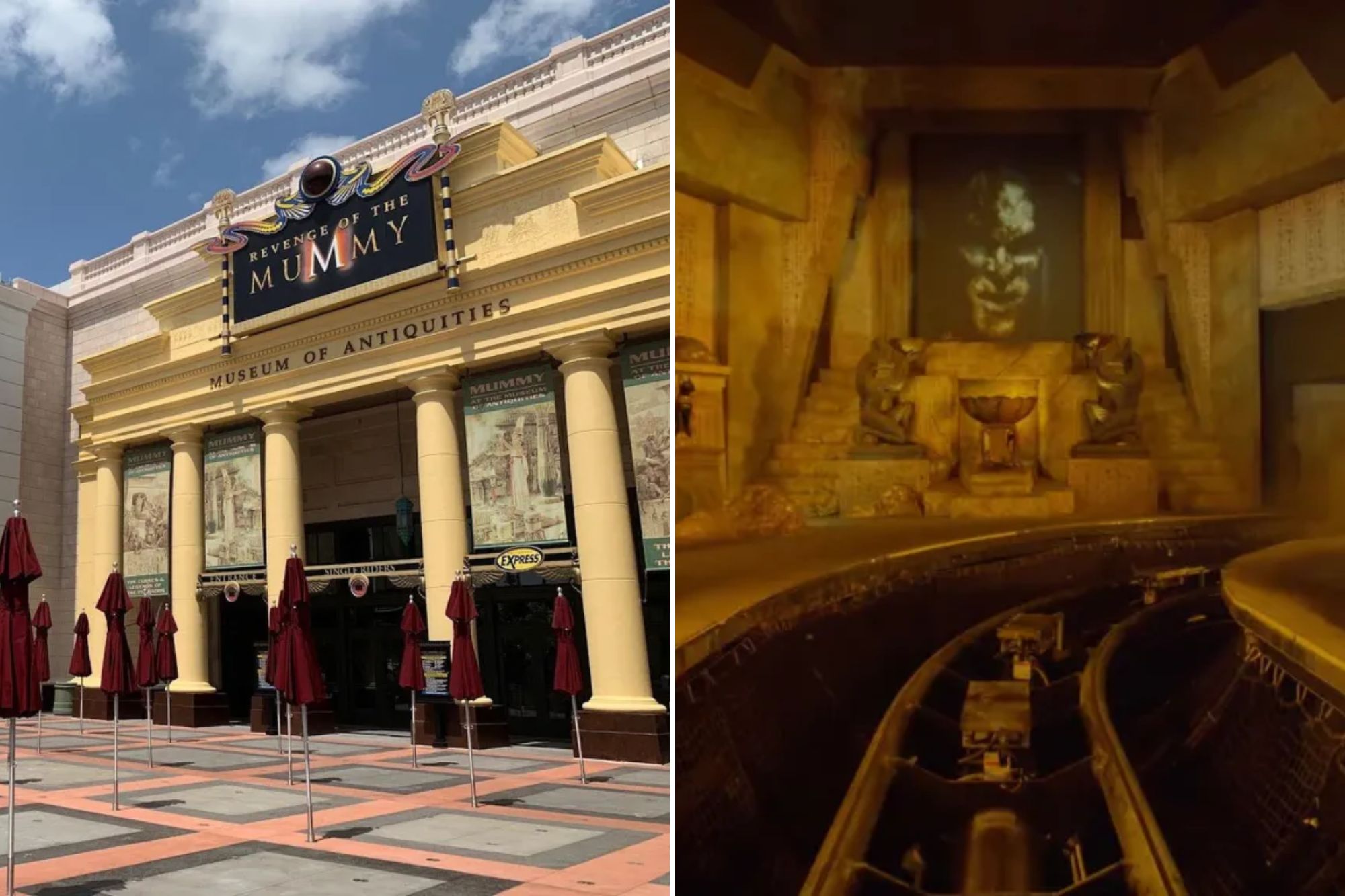 Woman, 70, died after riding Revenge of the Mummy roller coaster at ...