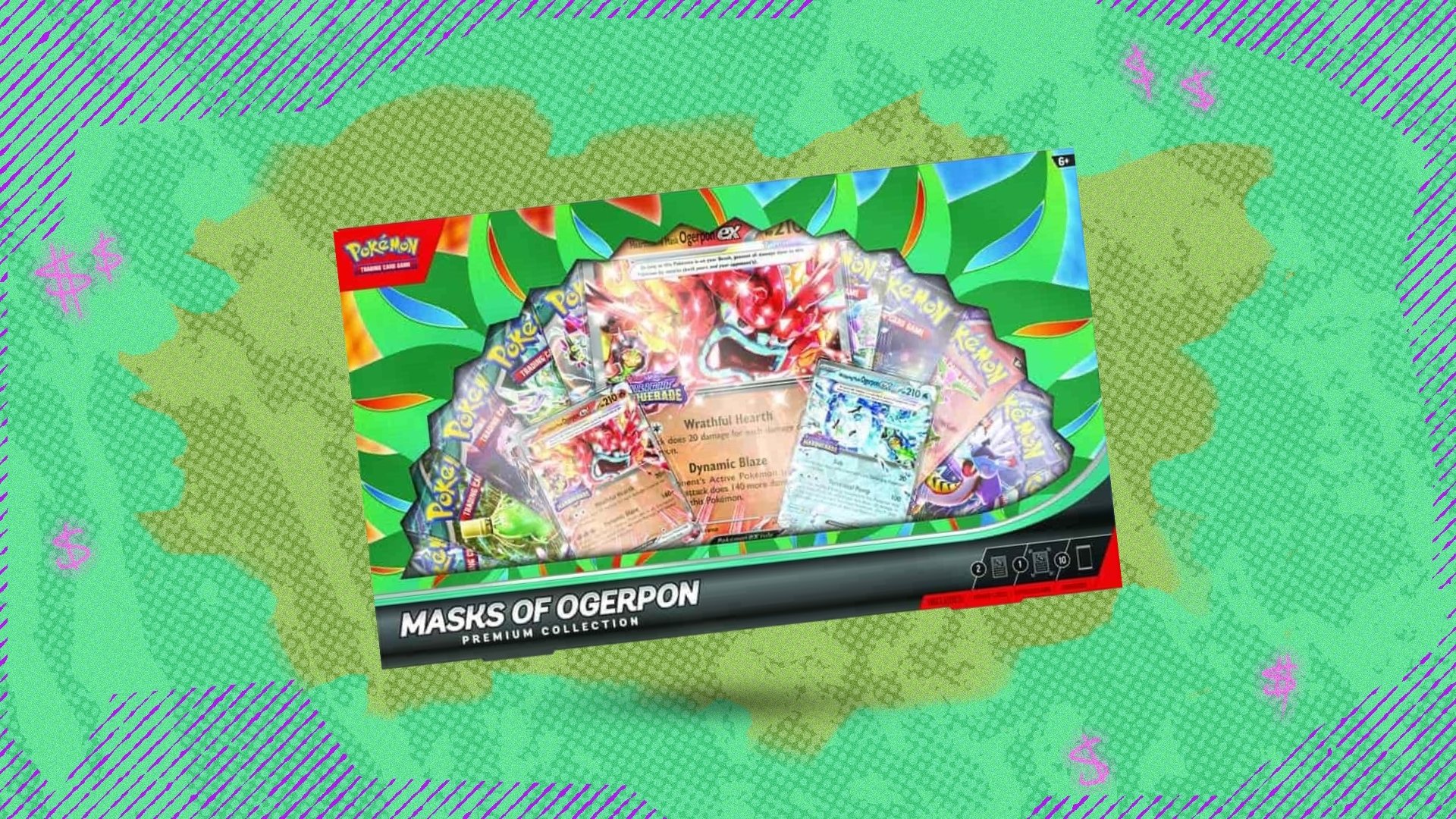 The Pokémon TCG Masks of Ogerpon Premium Collection is down to market ...