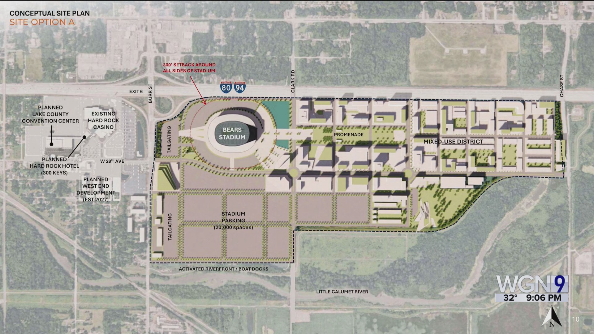 Gary mayor releases renderings of proposed new Bears stadium, heating ...