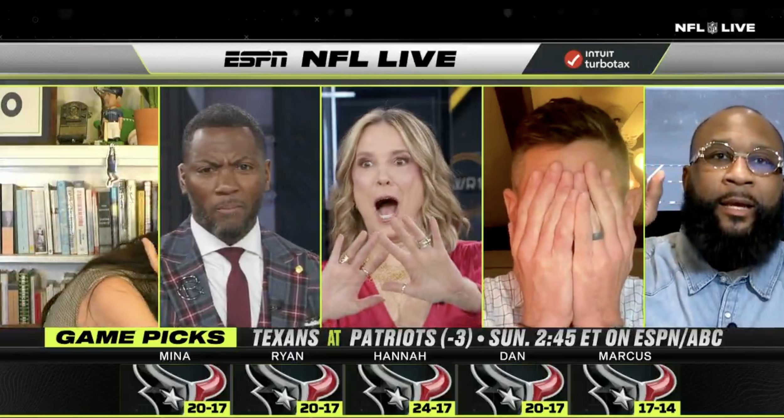 ESPN analysts horrified by unanimous NFL prediction