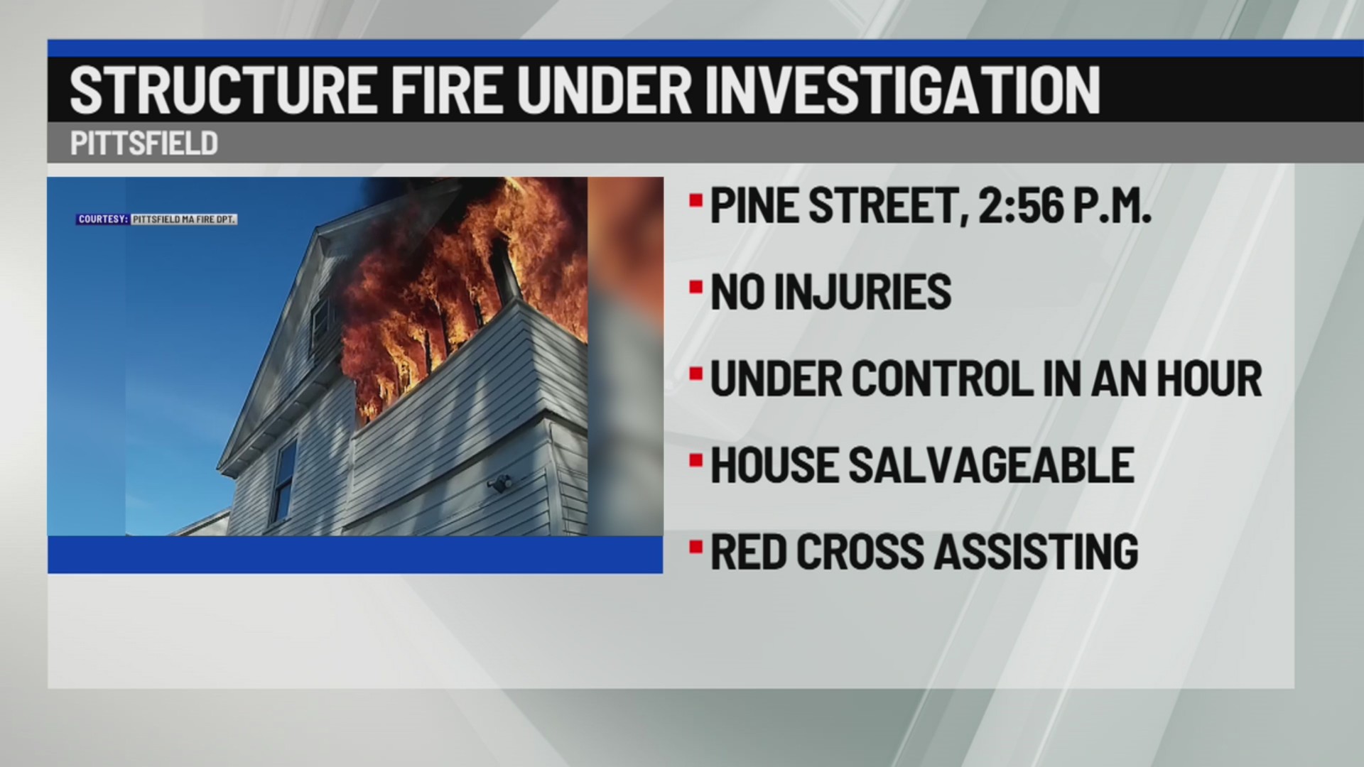 Pittsfield structure fire under investigation
