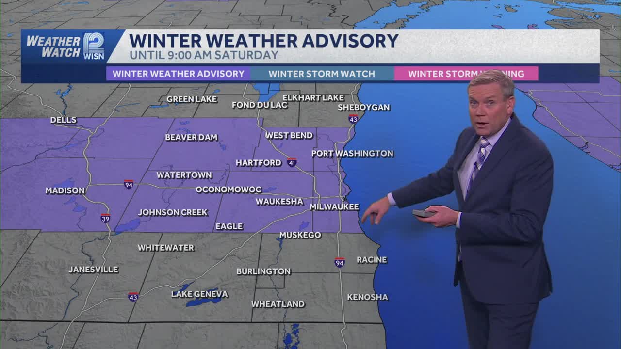 SE Wisconsin overnight snow into Saturday morning