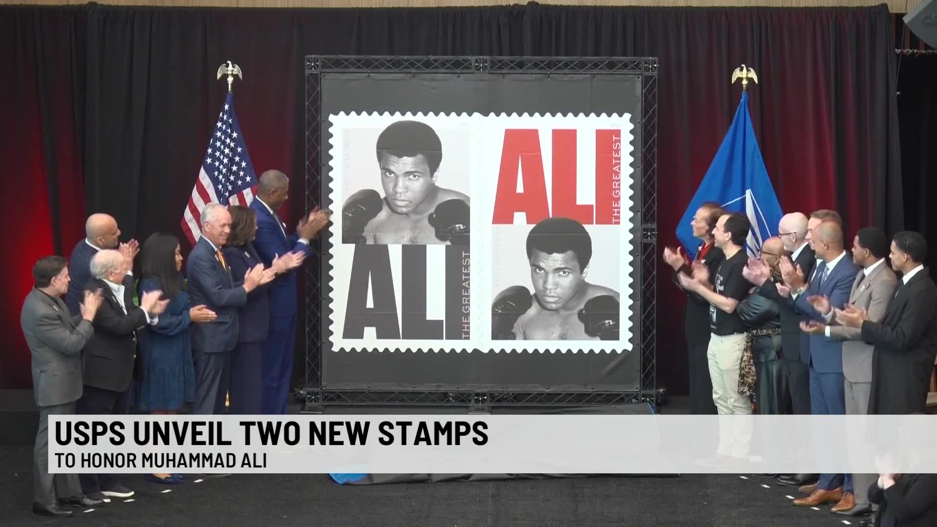 USPS unveils new Muhammad Ali stamps
