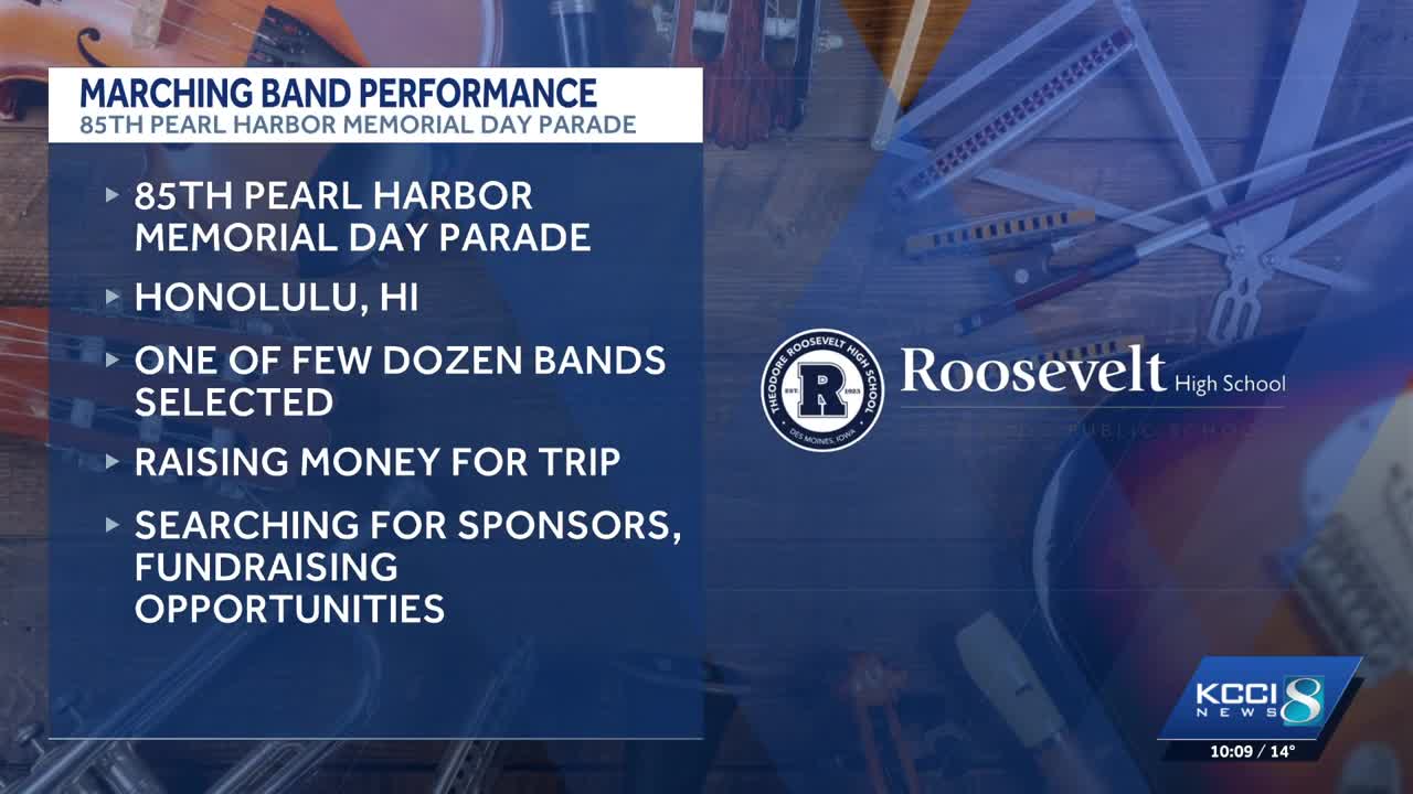 Roosevelt High School marching band to perform in Pearl Harbor parade