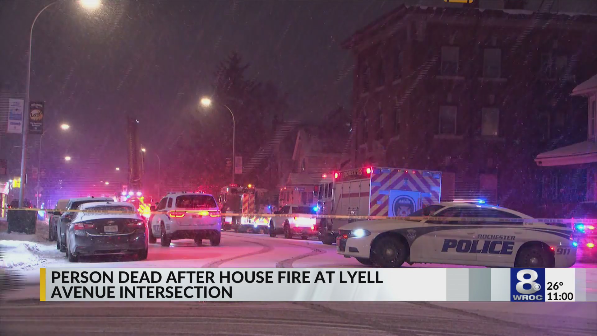 Person dead after house fire at Lyell Avenue intersection