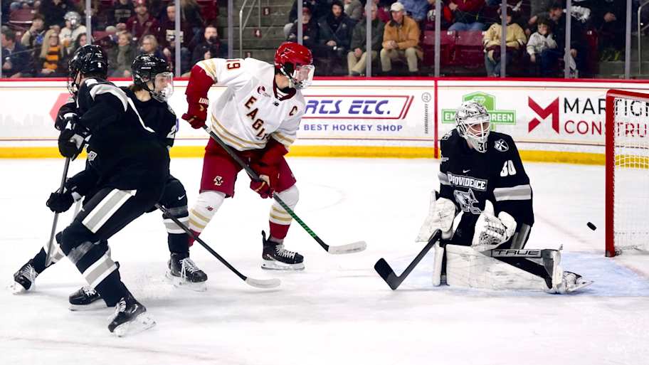No. 12 Boston College men's hockey suffers overtime loss to No. 14 ...