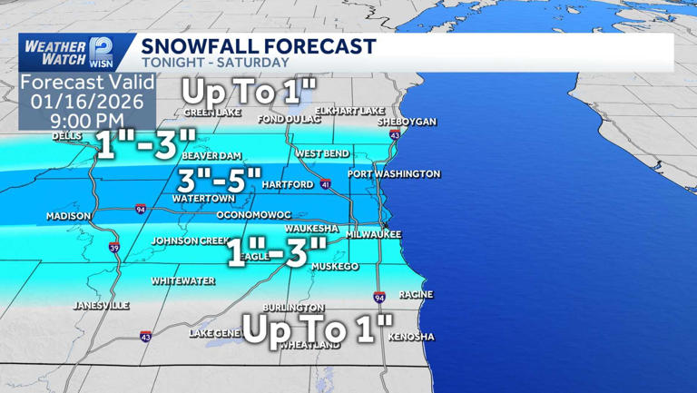 More snow on way Friday night, Saturday morning in SE Wisconsin