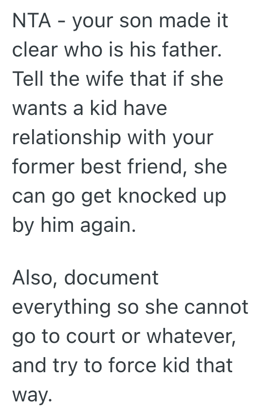 Man finds out that his best friend is his son’s dad, so he and his son ...