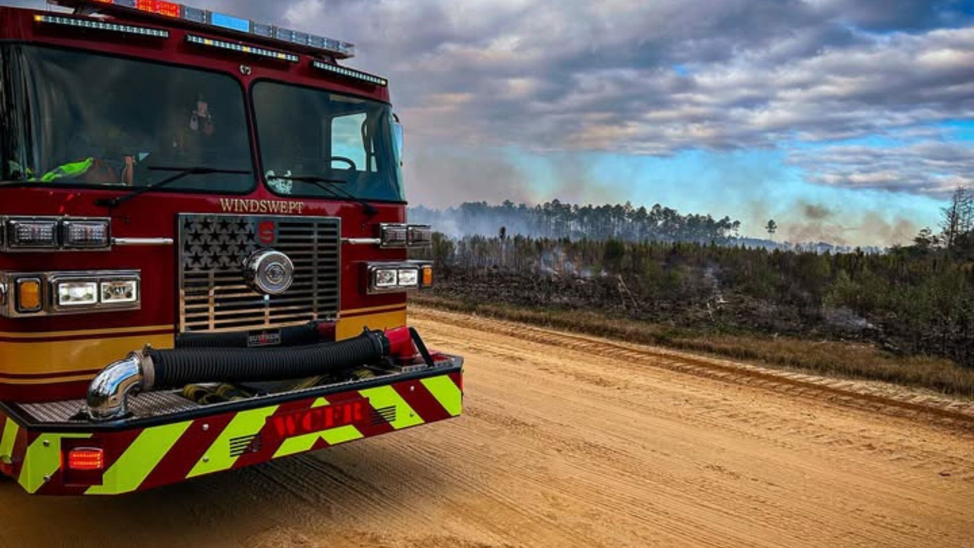 Active wildfire in Walton County