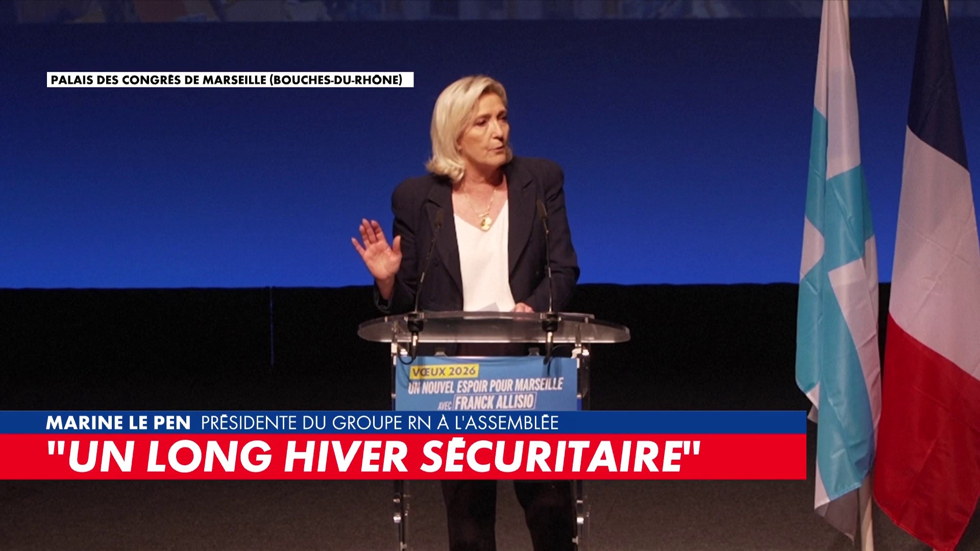 Marine Le Pen à Marseille : « En six ans, la coalition de gauche n'a ...