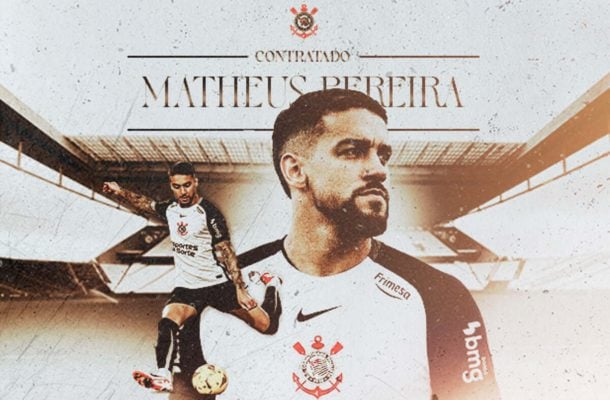 Corinthians oficializa a contratação de Matheus Pereira