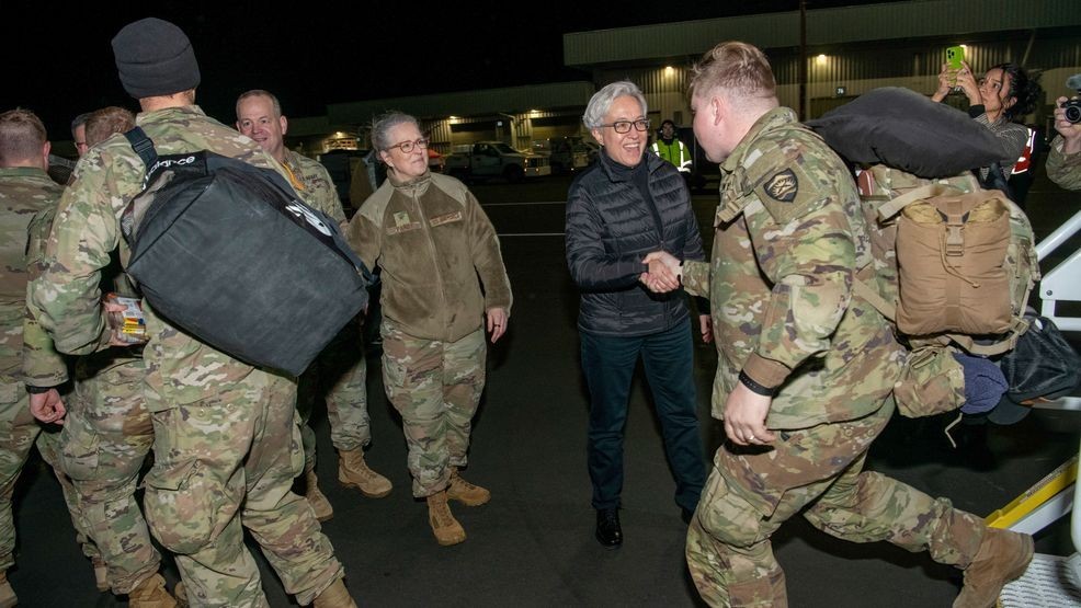 100 National Guard troops return home after deployment amid Portland ...