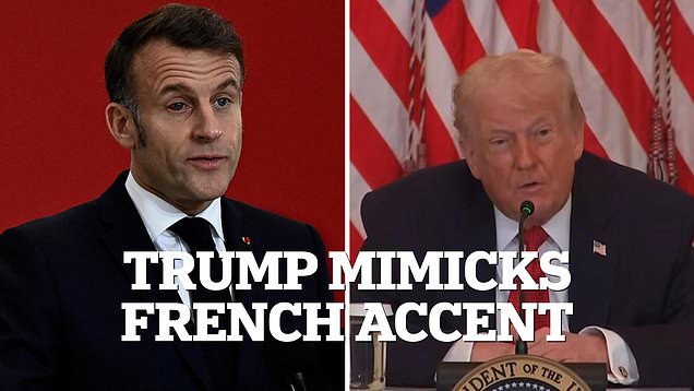 Trump imitates Macron's accent after call about raising drug prices