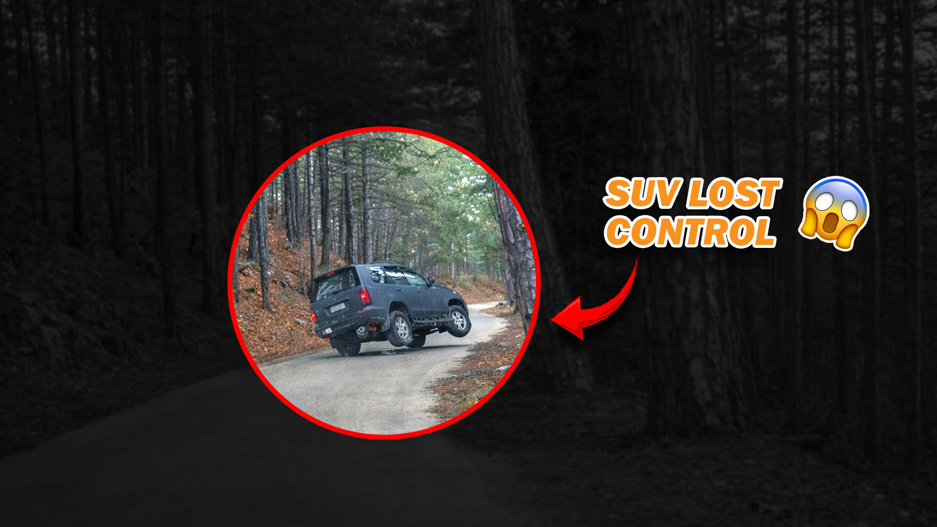 SUV lost control, crashed into a tree and rolled over