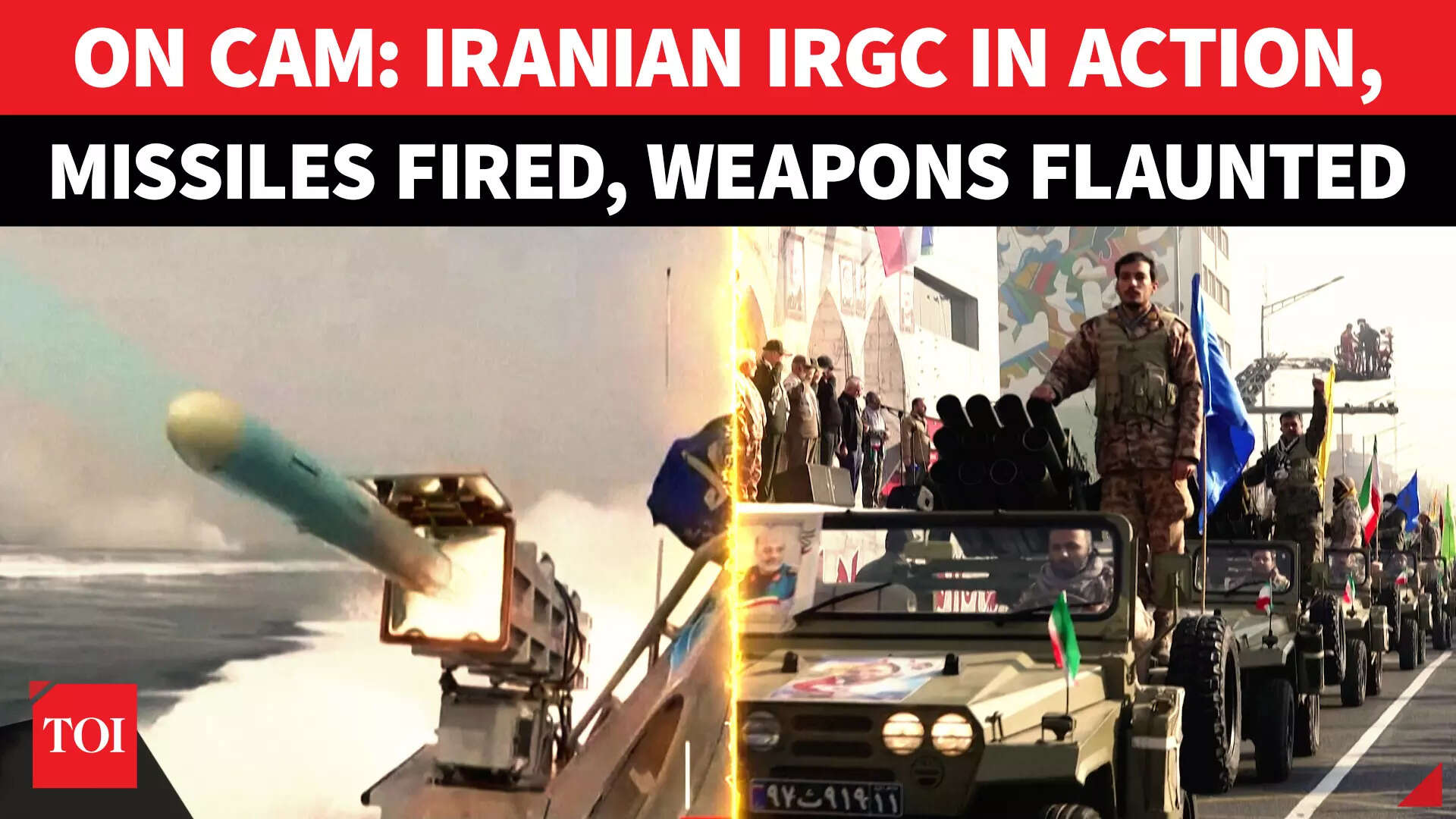 On cam: Iran releases footage of missile fire, IRGC parade in big ...