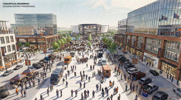 First look: Gary pitches three sites for Bears stadium