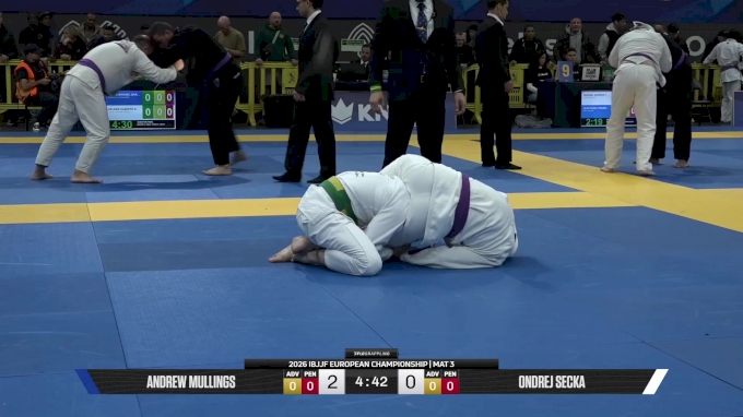 Ondrej Secka vs Andrew Mullings 2026 European Jiu-Jitsu IBJJF Championship