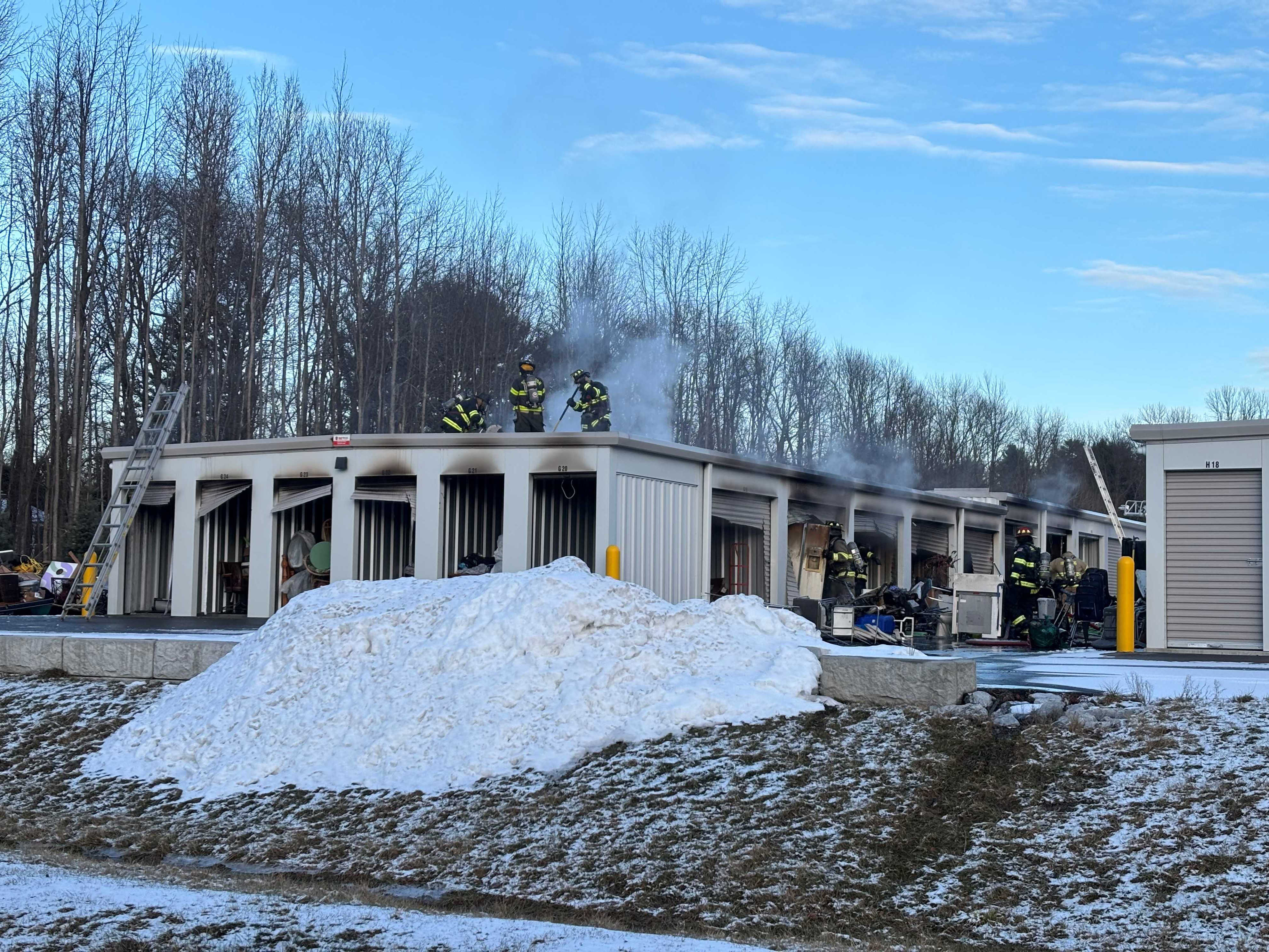 One injured following fire at Climate Storage in Shelburne