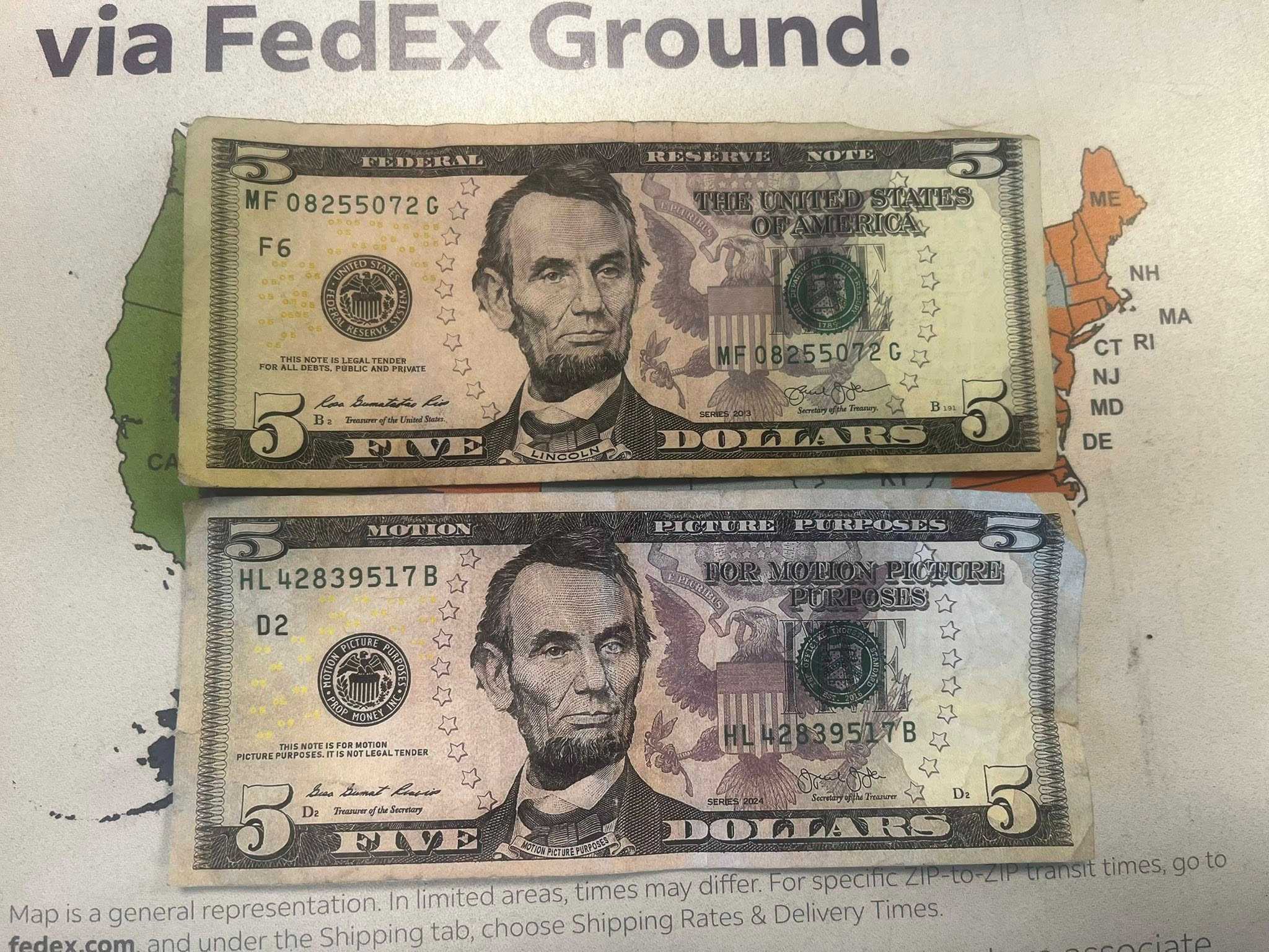 Counterfeit 'movie money' used at local businesses