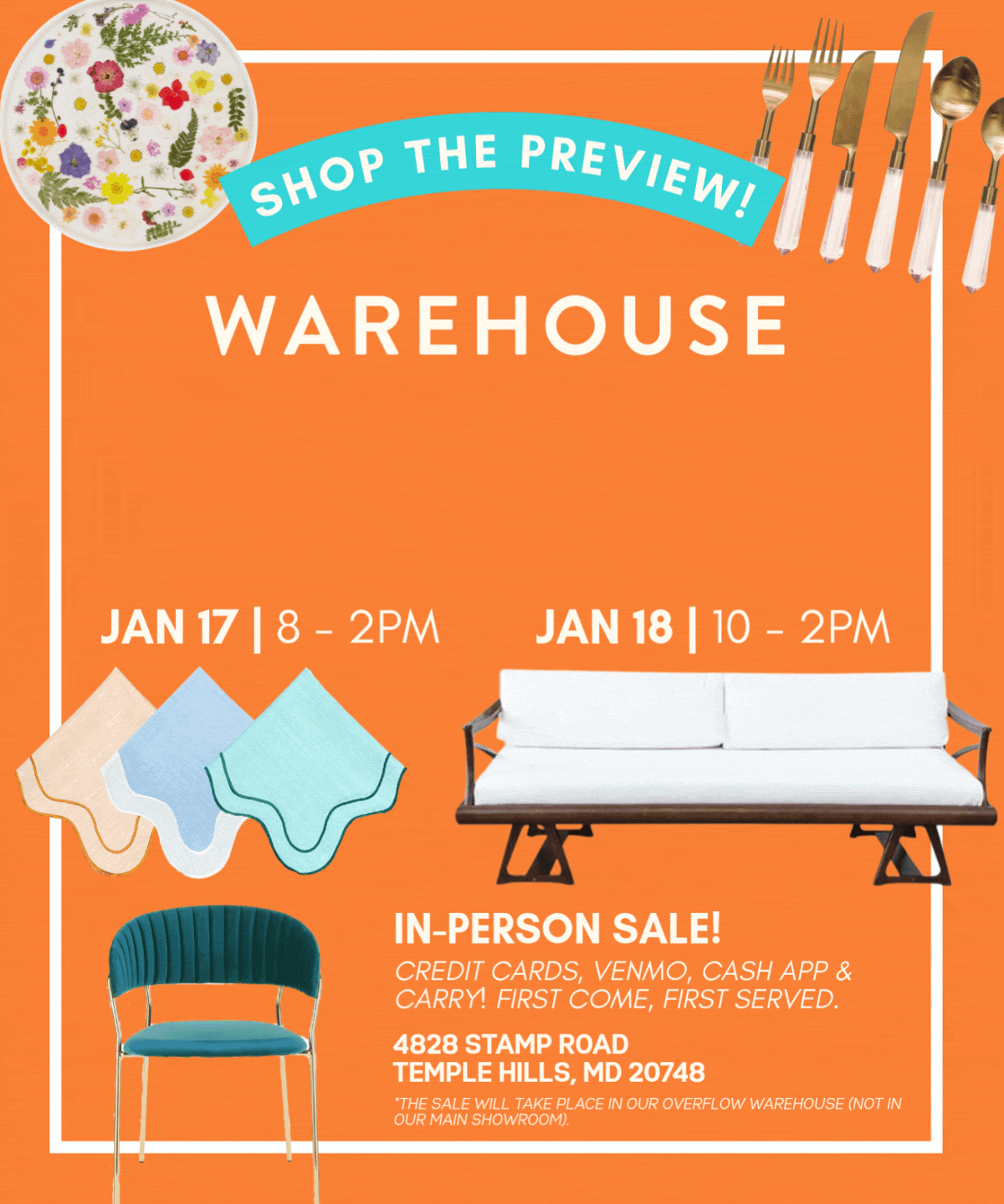 Something Vintage is hosting a warehouse sale this weekend