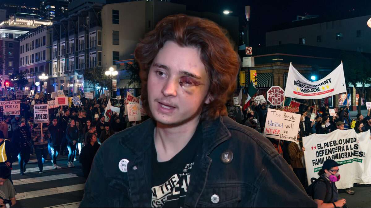 Video shows feds shooting ICE protester with nonlethal round at point ...