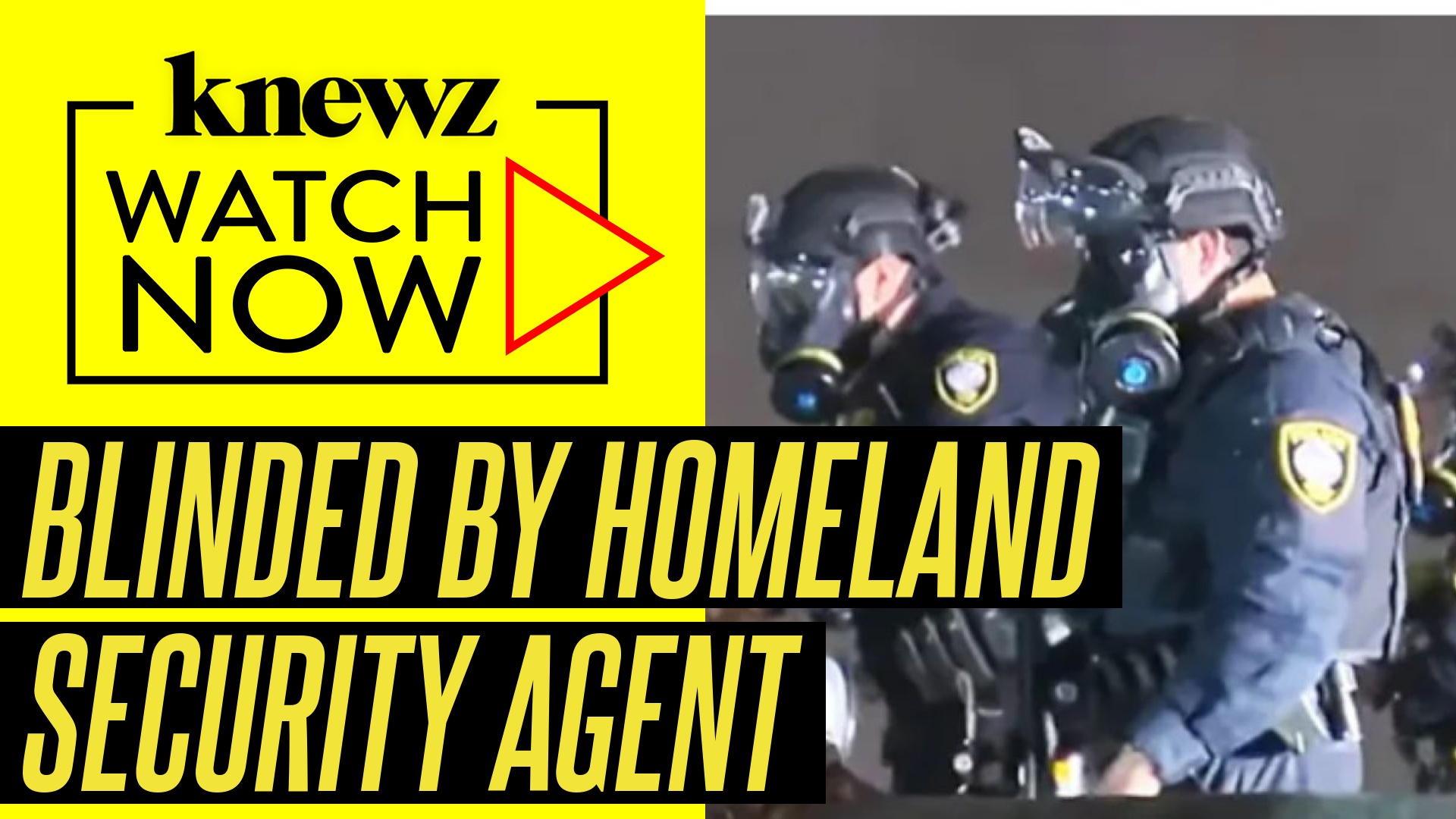 Protester permanently blinded by Homeland Security agent